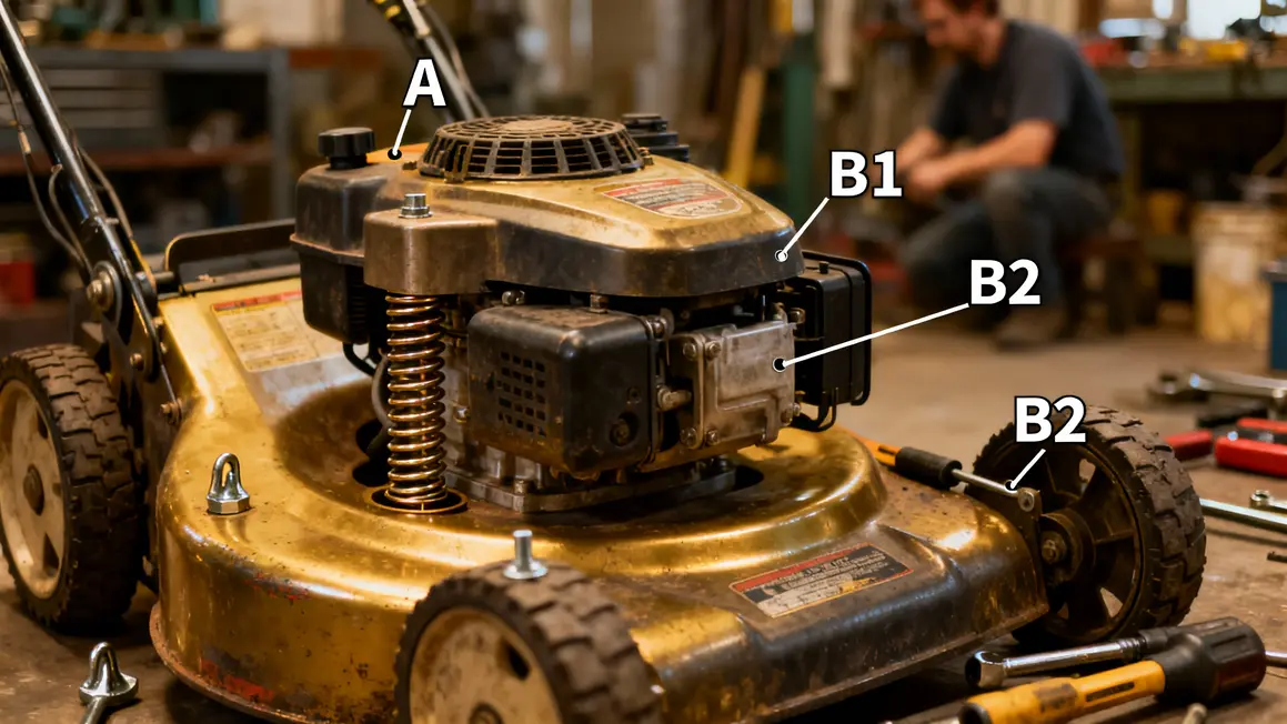 Schéma montage ressort régulateur Briggs & Stratton : méthode illustrée ...